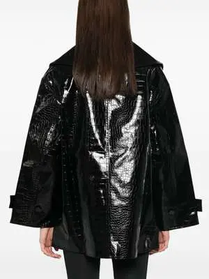 GANNI Croc-embossed Jacket