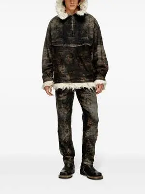DIESEL® D-arak-fsf Coated Jacquard Denim Jacket