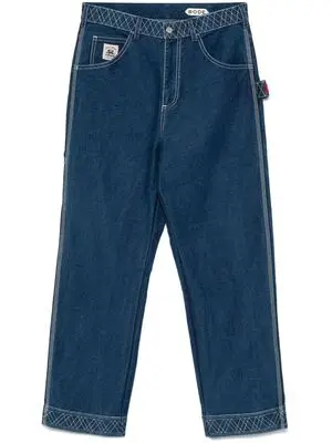 Bode Embroidered Jeans For Men