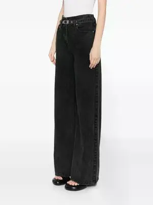 3.1 Phillip Lim Belted Wide Leg Jeans