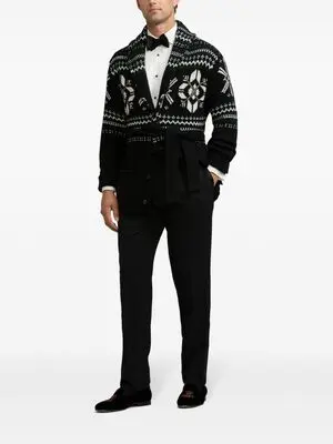 Ralph Lauren Purple Label Intarsia-knit Cashmere Cardigan