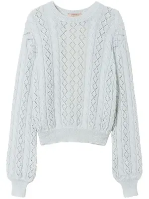 TWINSET Cable-knit Jumper - Blue