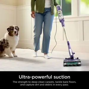 SHARK Powerdetect Corded Stick Vacuum - Eggplant