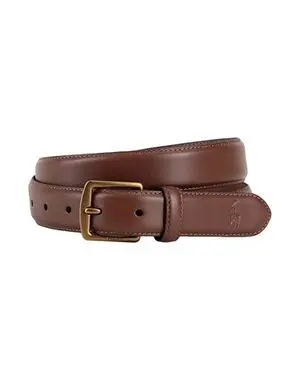 Polo Ralph Lauren Full-grain Leather Dress Belt With Buckle - Brown