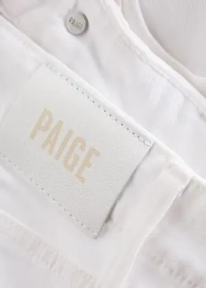Paige Cropped Wide-leg Jeans - White