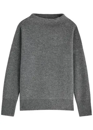 Vince Brushed Cashmere Jumper Grey