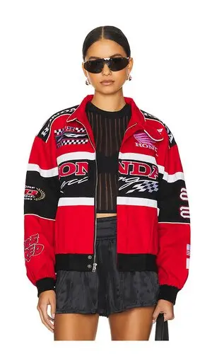 CPTN APPAREL X Honda 50th Anniversary Race Jacket - Red