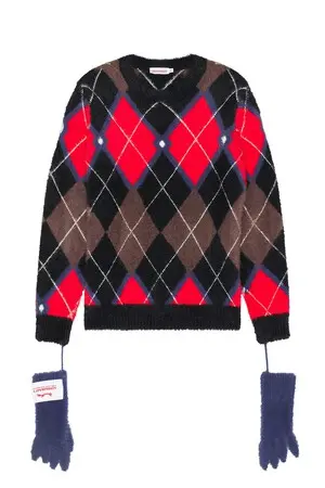 CHARLES JEFFREY LOVERBOY Fluffy Gloves Jumper