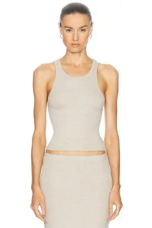 Eterne High Neck Fitted Tank Top