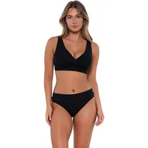 SUNSETS Elsie D Cup Bikini Top Black