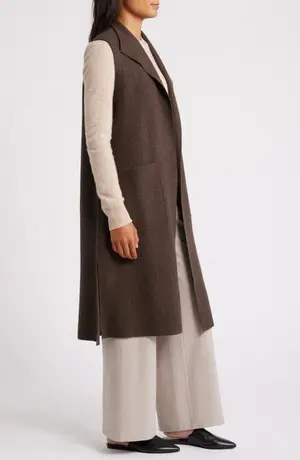 Eileen Fisher Longline Wool Vest