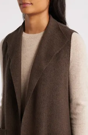 Eileen Fisher Longline Wool Vest