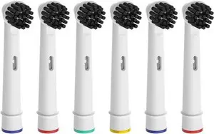 PURSONIC Charcoal Infused Bristles Electric Toothbrush Replacement Brush Heads - White