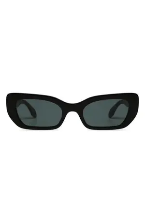 ELISA JOHNSON Cookie 54mm Cat Eye Sunglasses Gloss Black
