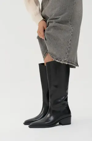 VAGABOND SHOEMAKERS Kelsey Knee High Boot - Black