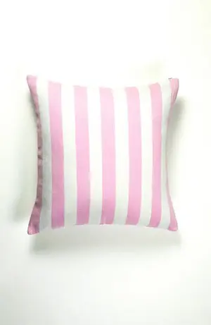 ARCHIVE NEW YORK Cabana Stripe Handwoven Cotton Throw Pillow - Pink