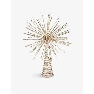 SELFRIDGES Starburst Metal Tree Topper 25cm - Gold