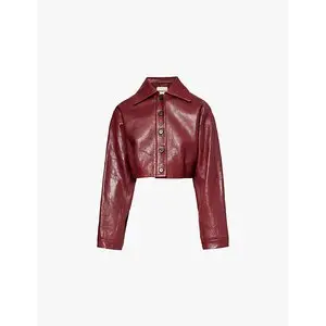 Khaite Sue Cropped Leather Jacket