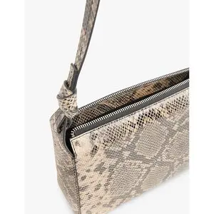 Whistles Erica Snakeskin-effect Leather Shoulder Bag
