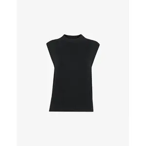 Whistles Wool Sweater Vest - Black