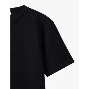 REISS Crewneck Short-sleeve Stretch-jersey T-shirt - Navy Blue