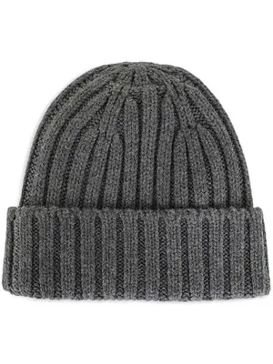 Aspesi Cable-knit Beanie - Grey