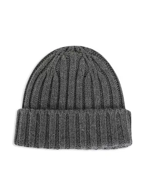 Aspesi Cable-knit Beanie - Grey