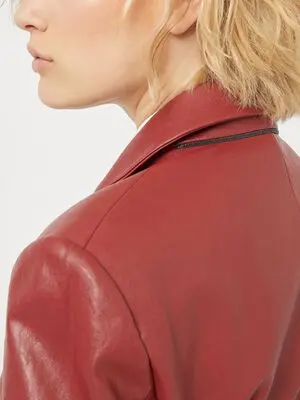 Brunello Cucinelli Leather Blazer