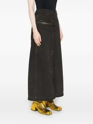 UMA WANG Cotton Twill Midi Skirt
