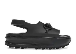 Gucci Interlocking G Platform Sandal - Black