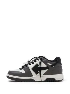 Off-White Out Of Office" Calf Leather Sneakers - Grey