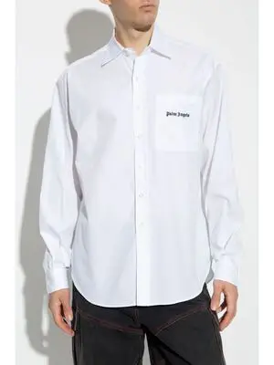 Palm Angels Logo-embroidered Shirt