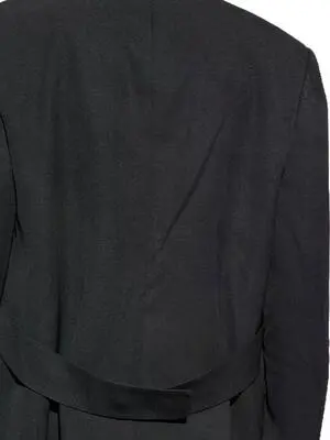 Off-White Wool Criss-cross Blazer