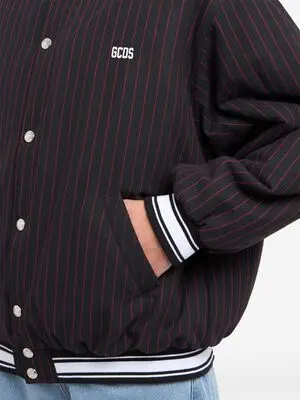 Gcds Pinstripe Bomber Jacket