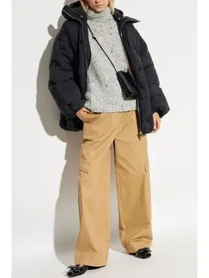 GANNI Rear Slit Roll Neck Sweater