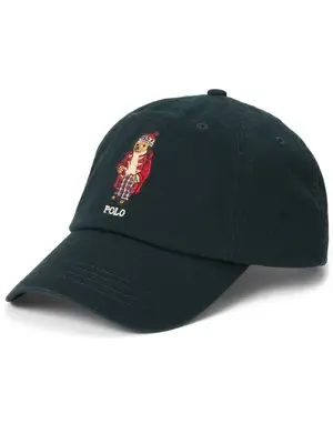 Ralph Lauren Polo Ralph Lauren Bear-Embroidery Baseball Hat Black