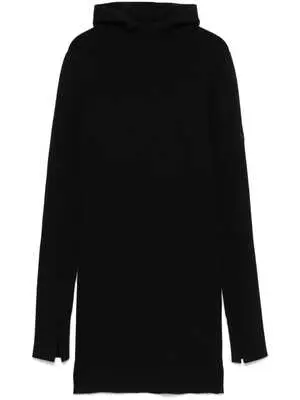 Fendi Hooded Mini Dress - Black