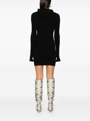 Fendi Hooded Mini Dress - Black