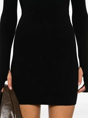 Fendi Hooded Mini Dress - Black