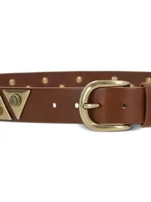 Isabel Marant Étoile Veliana Studded Leather Belt - Brown