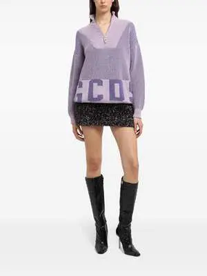 Gcds Half-zip Jumper - Purple