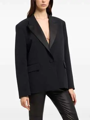 Gcds V-neck Blazer - Black