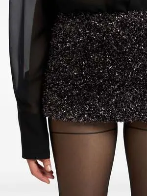 Gcds Metallic A-line Miniskirt