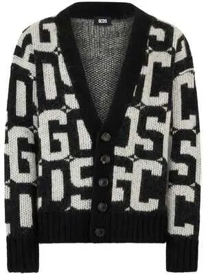 Gcds Monogram-print Cardigan