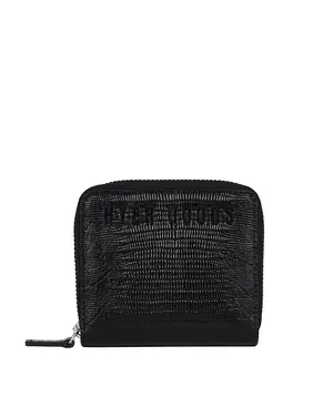 HYER GOODS Zip Wallet Black Lizard