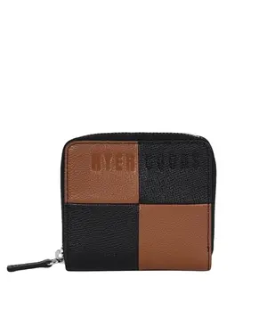 HYER GOODS Zip Wallet Cognac Check