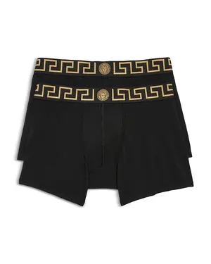 Versace Trunks, Pack Of 2 - Black/gold