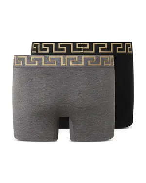 Versace Trunks, Pack Of 2 Black/grey
