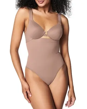 Spanx High Waisted Thong - Cafe Au Lait