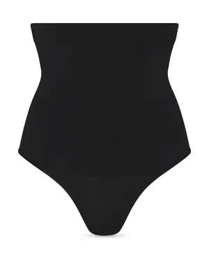 Spanx High Waisted Thong - Very Black